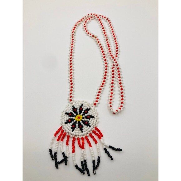 Native | Jewelry | Handcrafted Native American Beaded Necklace | Poshmark
